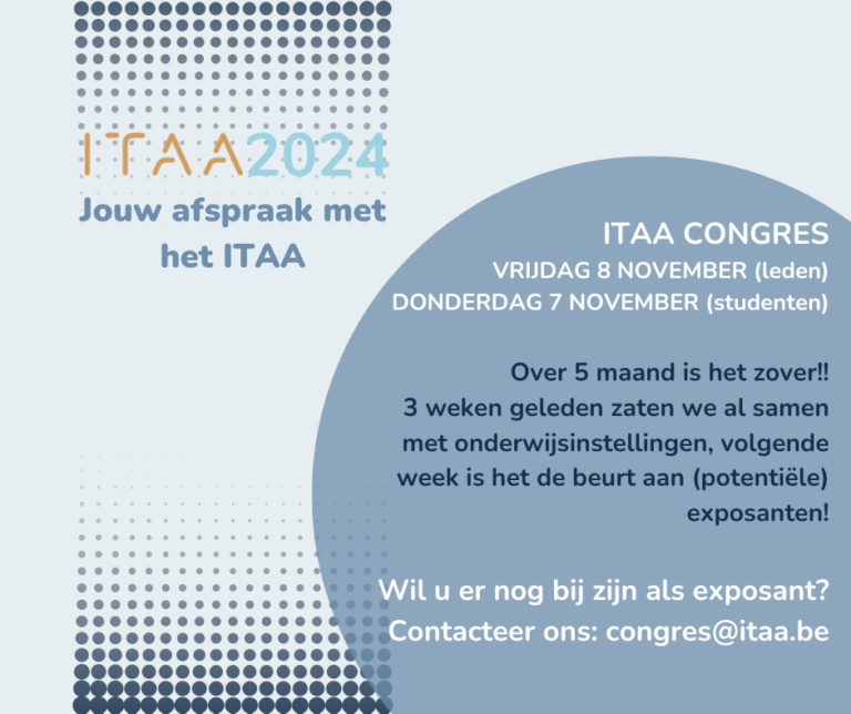 Nog vijf maanden aftellen tot het ITAA-congres! - Blog ITAA